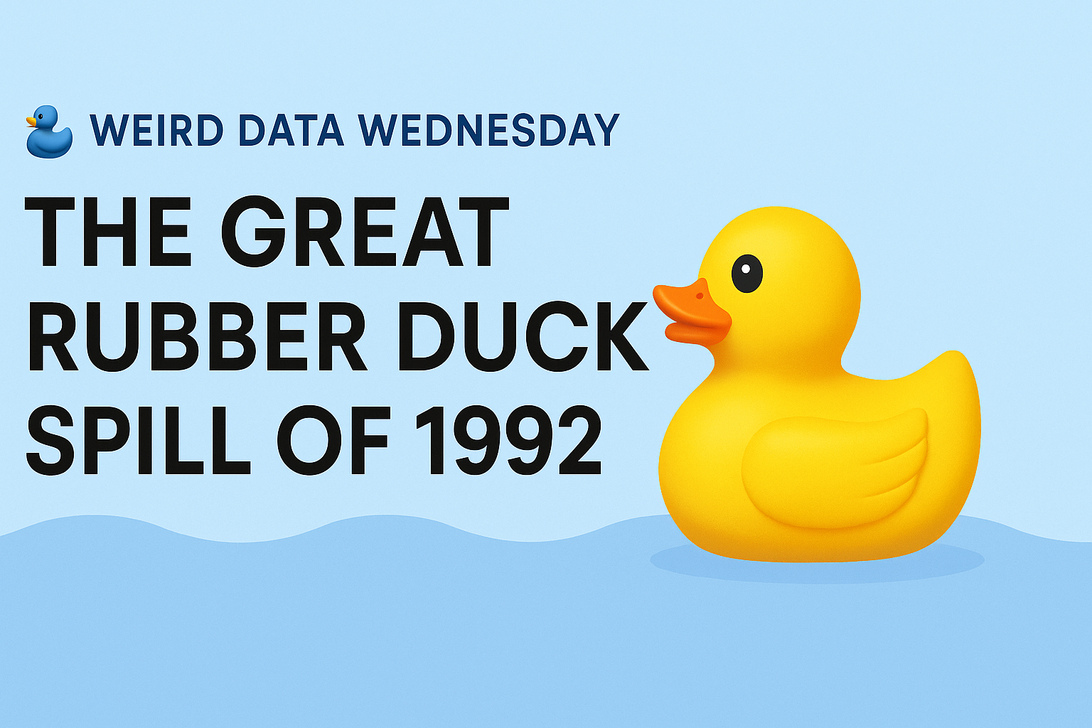 🦆 Weird Data Wednesday: The Great Rubber Duck Spill of 1992 – Data For ...